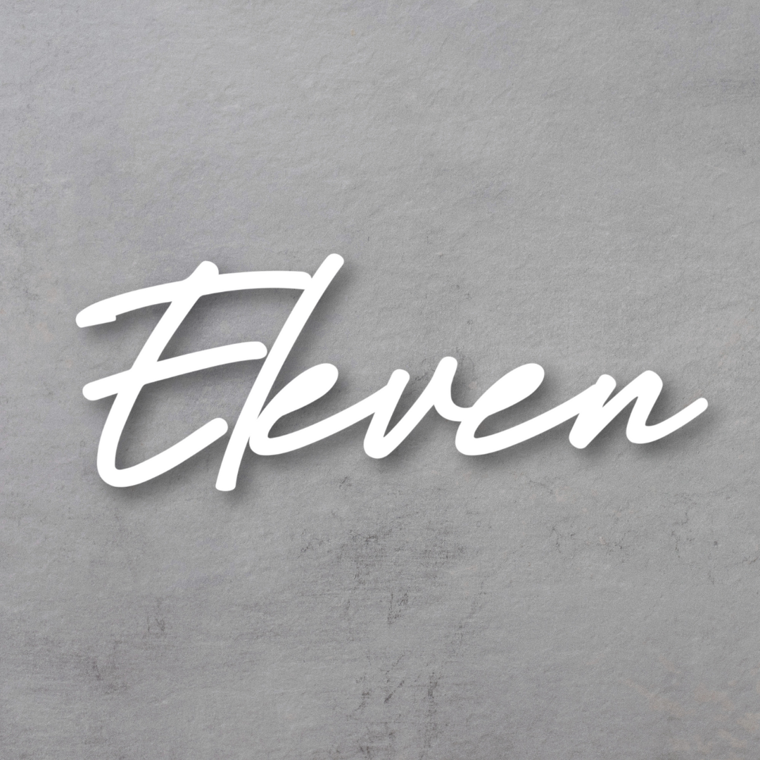 ELEVEN - Ready Made House Number Sign – Ivory Mylk