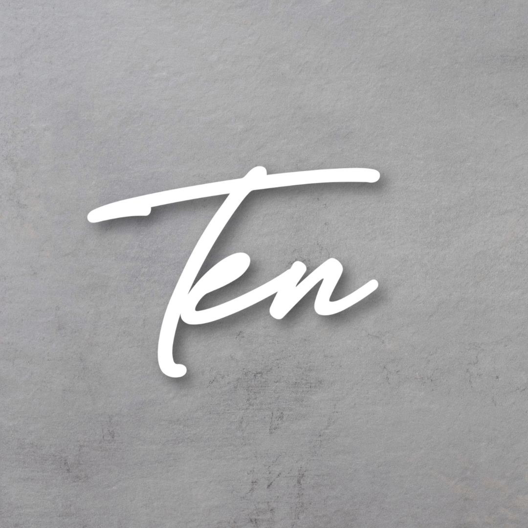 TEN - Ready Made House Number Sign – Ivory Mylk